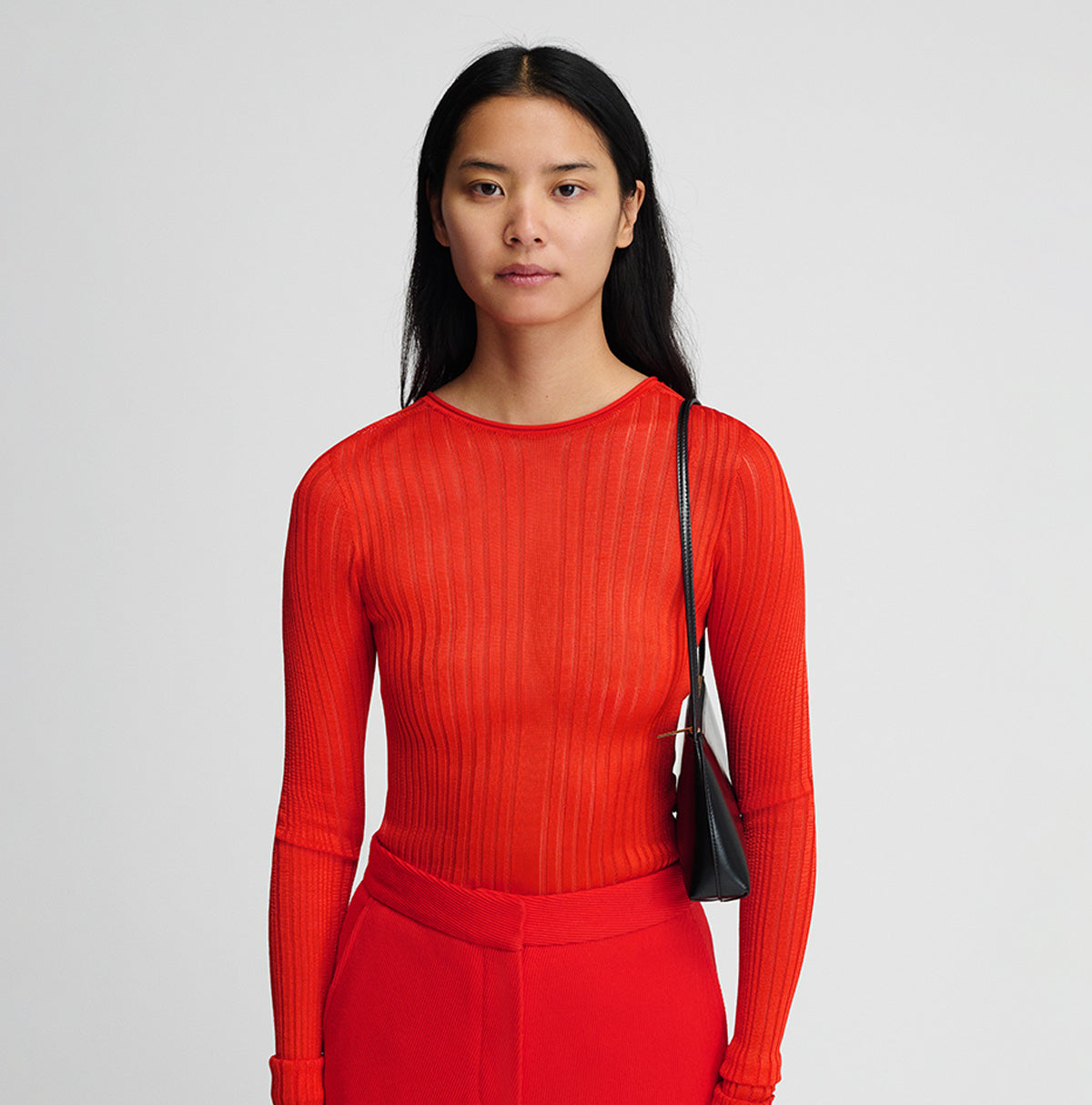 Gaia Shoulder Bag - Black/Flamma