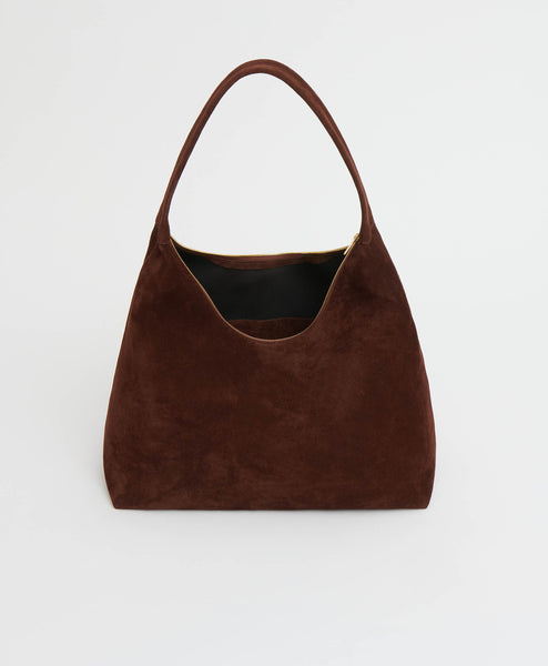 maxi Candy Hobo - Chocolate Suede
