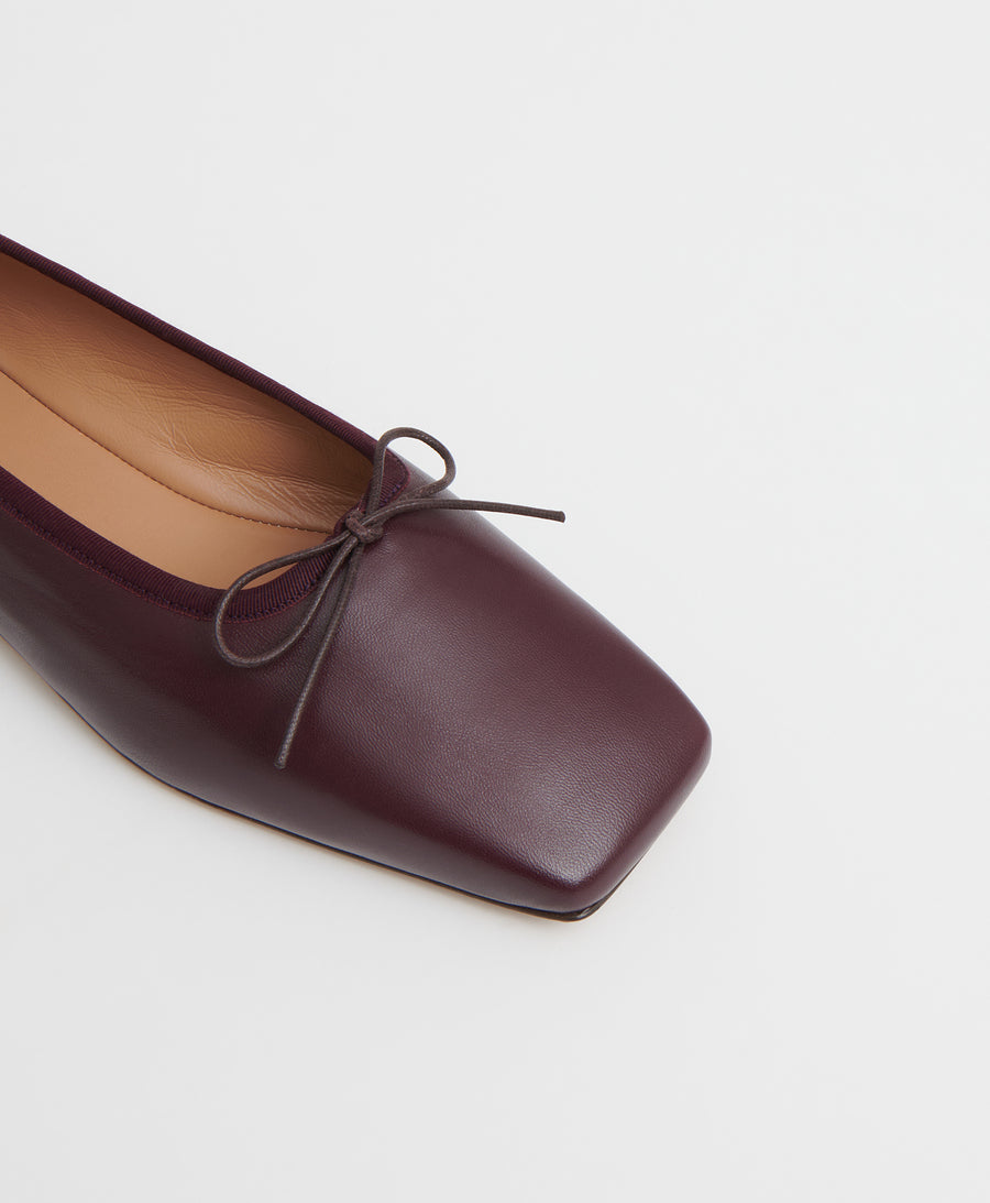 Square Toe Ballerina - Black