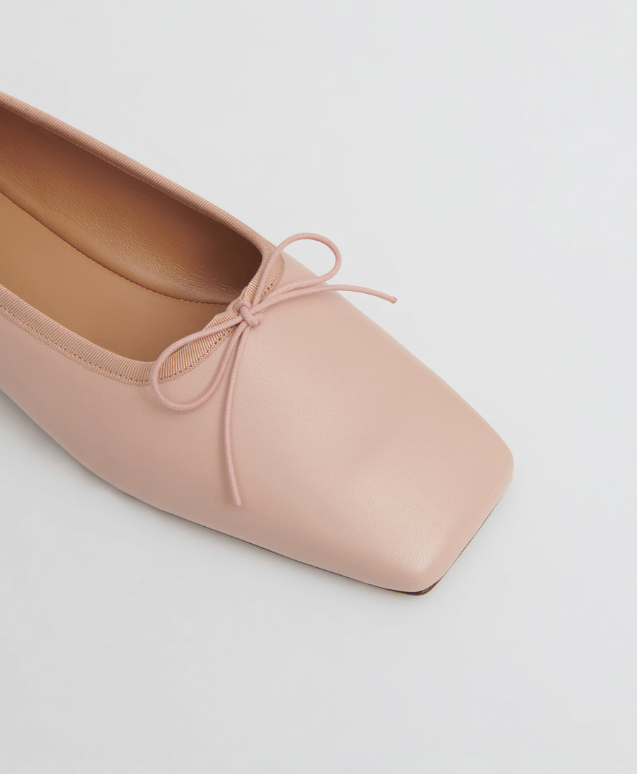 Square Toe Ballerina - Black
